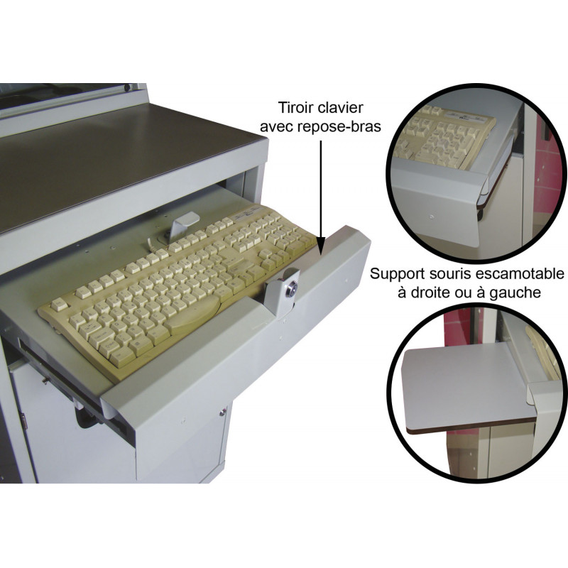 Armoire informatique sécurisé complète d'atelier industriel