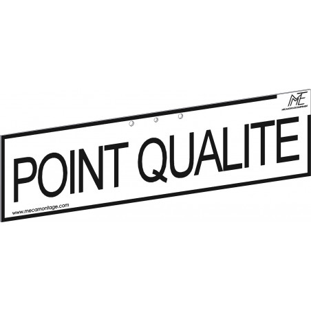 Bandeau signalétique "POINT QUALITE"