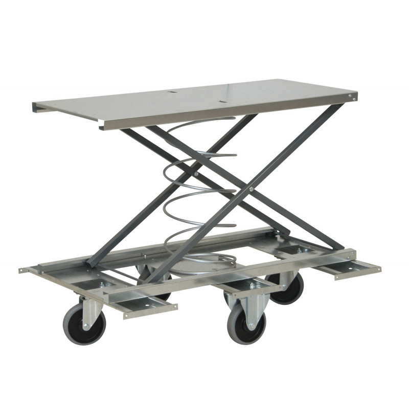 Chariot industriel à fond remontant