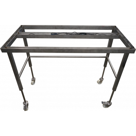 Table inox industrielle hauteur réglable électrique