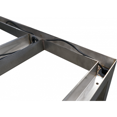 Table inox industrielle hauteur réglable électrique