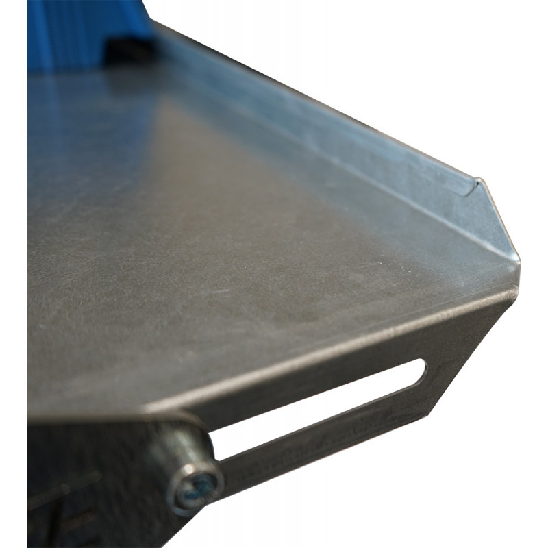 Tablette réglable inox pour poste de travail industriel